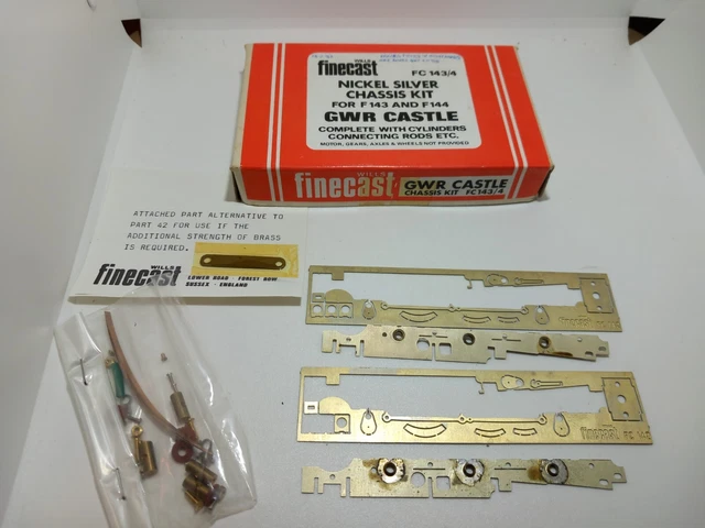 WILLS FINECAST CHASSIS kit FC143/4 GWR CASTLE Part Built OO Gauge. £9. ...