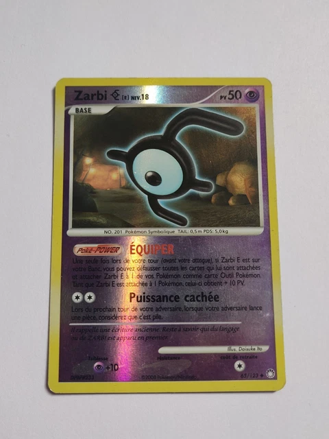 CARTE POKÉMON ZARBI Reverse 63/123 50PV - Super Rare 2008 EUR 4,00 ...