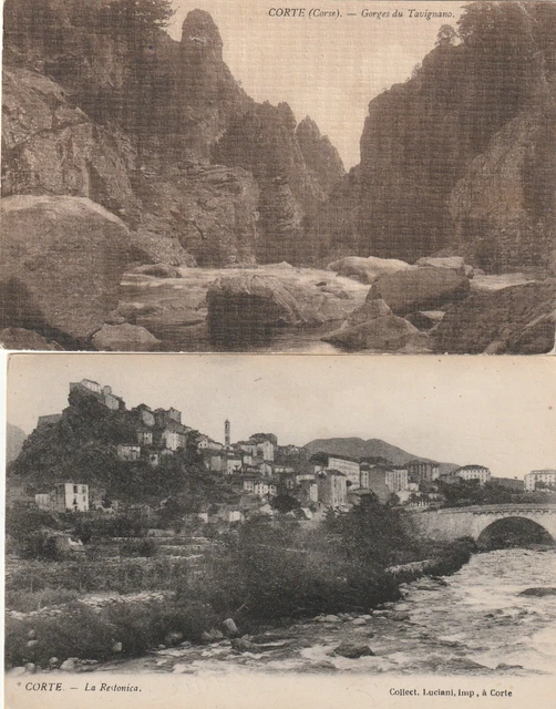 LOT DE 2 Cpa Corse Corte Gorges Du Tavignano&La Restonica EUR 2,50 - PicClick FR