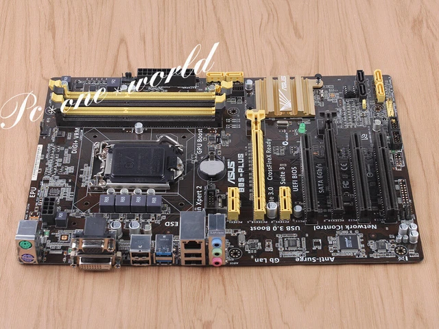 ASUS B85-PLUS MOTHERBOARD LGA 1150 DDR3 Intel B85 USB3.1 DVI VGA ATX ...
