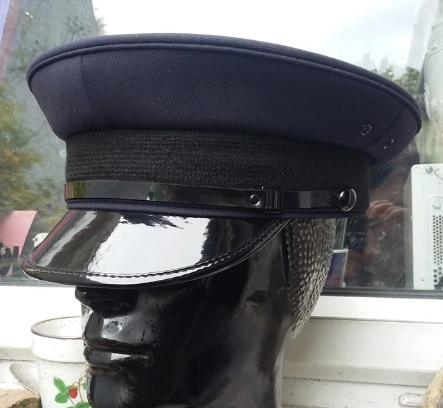 EX BRITISH POLICE Peak Hat/Cap 56 CM Military Security Guards Chauffeur ...