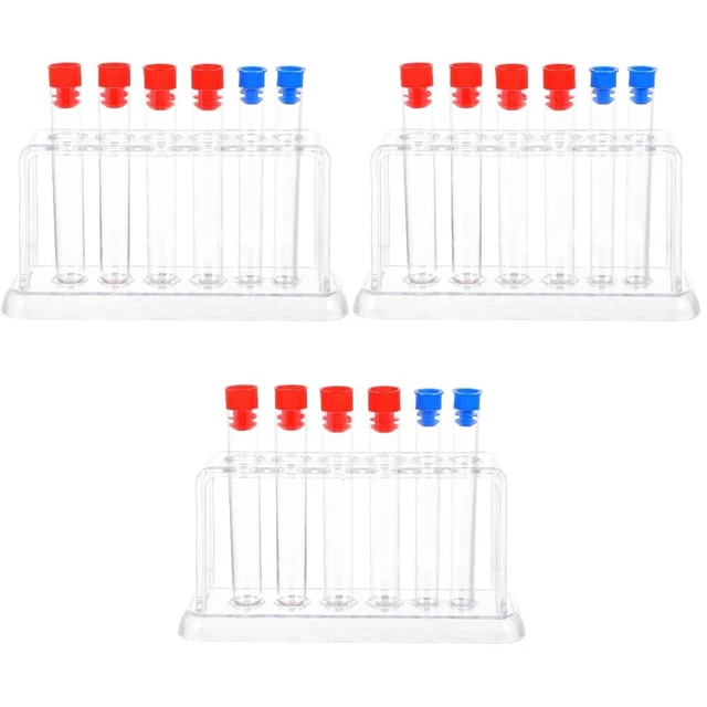 3 SETS CLEAR Container Laboratory Tube Holder Test Rack Candy £17.18 ...