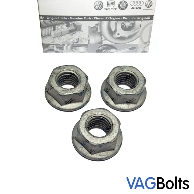GENUINE VW AUDI Front Suspension Wishbone Control Arm Ball Joint Nuts ...