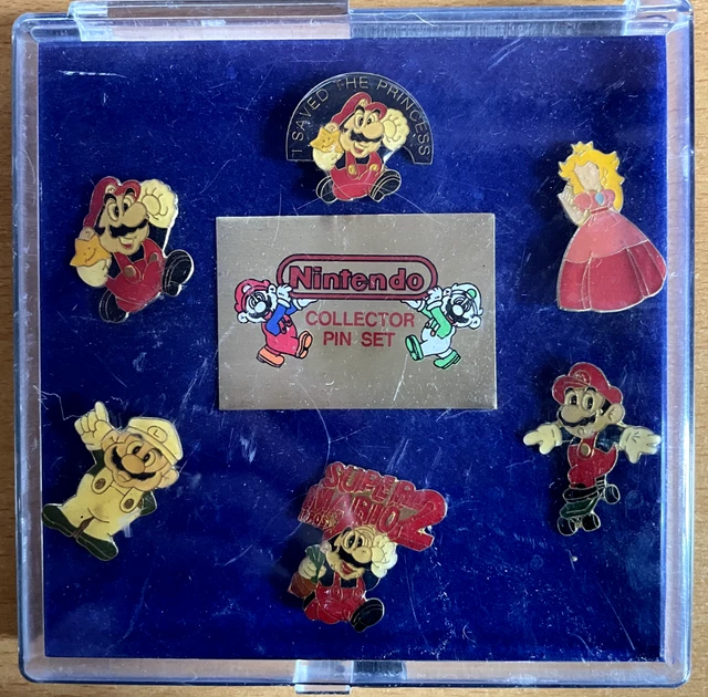 VINTAGE 1989 SUPER Mario Brothers Nintendo Collector Pin Set Child ...