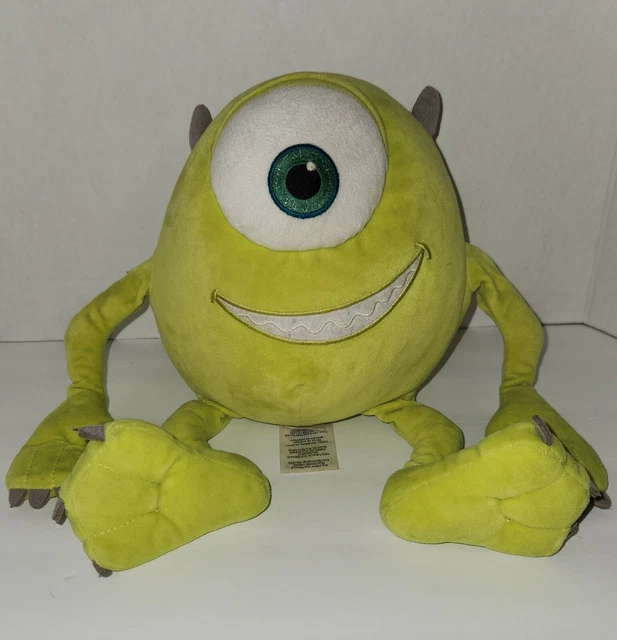 DISNEY STORE PIXAR Monsters Inc. Mike Wazowski 14 Inch Posable Stuffed ...