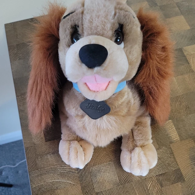 DISNEY, LADY AND The Tramp, Lady 18", Metal Collar, Soft plush toy ...