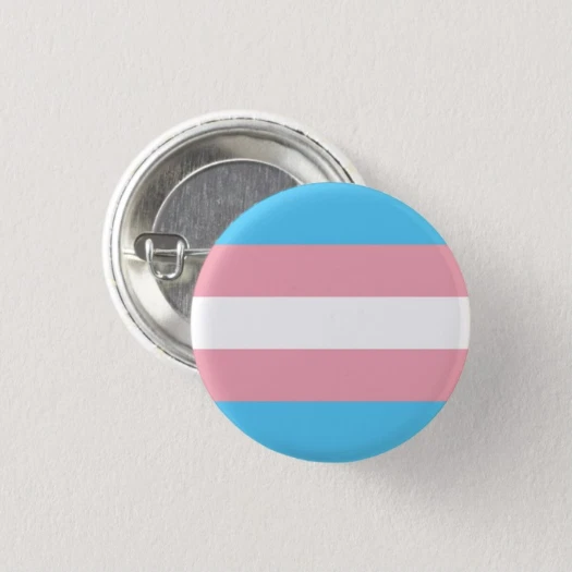 TRANSGENDER TRANS CLASSIC LGBTQ Pride Flag LGBT 1" 1.5" 2.25" Circle ...
