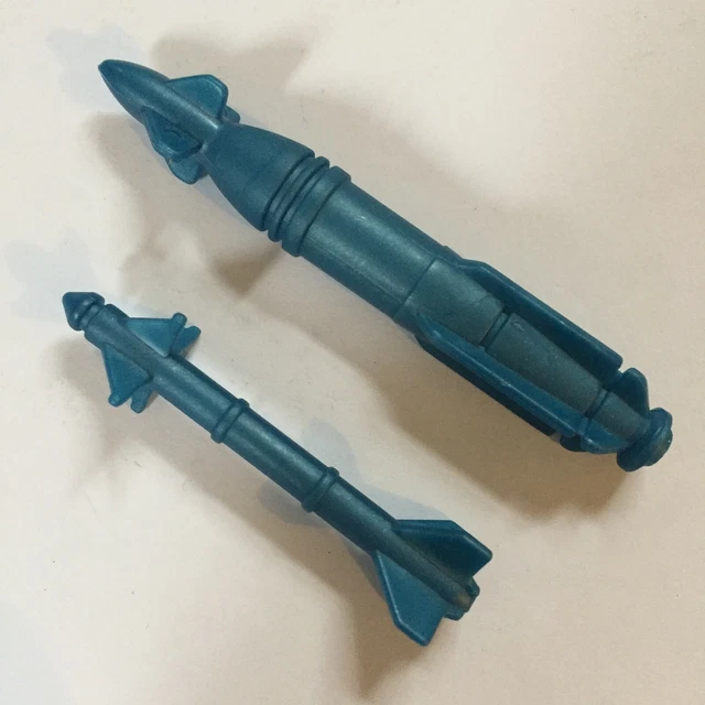 TOP GUN FULL Throttle Jet Fighter 2 Replacement Missiles Blue Plastic ...