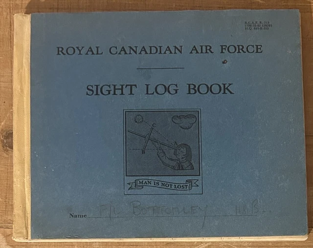 ORIGINAL WW2 CANADIAN RCAF Log Book £10.00 - PicClick UK
