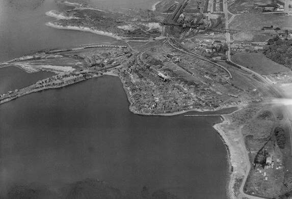 JOHN DENHOLM & Co Timber Yard, Corbiehall, Bo'ness Scotland 1930s OLD ...