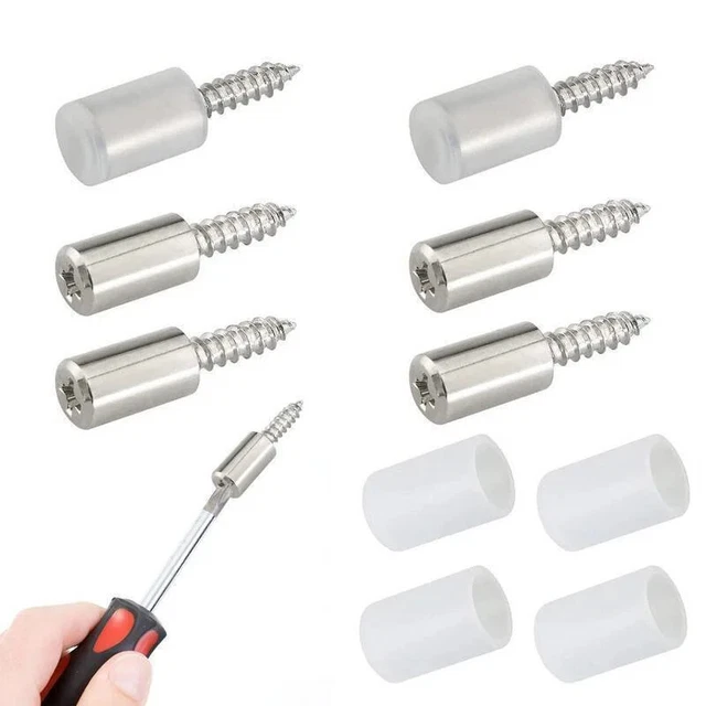 SELF TAPPING SCREW Holder Wardrobe Brackets Fixed Screw Shelf Support ...