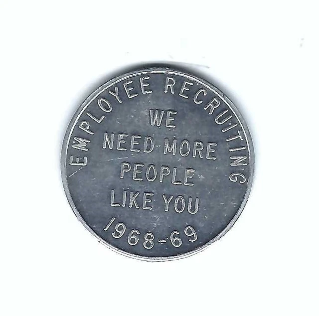 1968 SOUTH CENTRAL Bell Bellsouth Telephone Company Employee Coin Token ...
