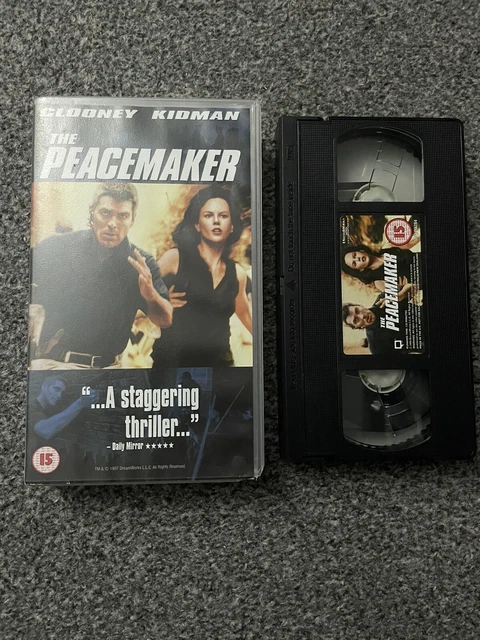 THE PEACEMAKER - VHS Video - George Clooney Nicole Kidman Action ...