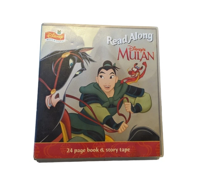 DISNEY’S MULAN READ ALONG BOOK & STORY TAPE CASSETTE COMPLETE 1998 ...