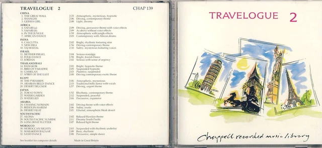 CHAPPELL MUSIC LIBRARY CD Travelogue 2 CHAP139 Sawyer, James, Parrett ...