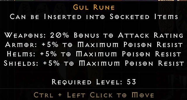 GUL RUNE - Diablo 2 Resurrected - Softcore - PC - D2R £8.00 - PicClick UK