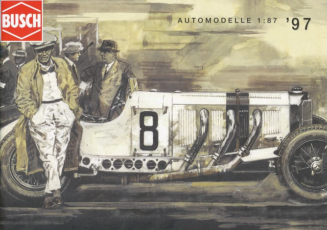 BUSCH PROSPEKT AUTOMODELLE 1:87 1997 Modellautos brochure Katalog ...