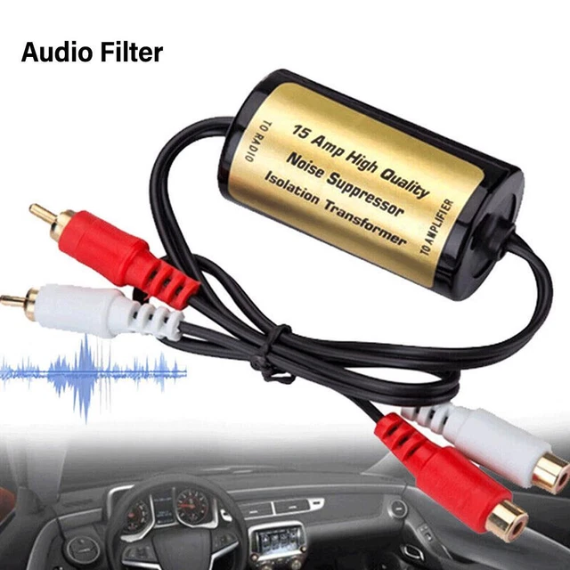 Noise Filter Suppressor Rca Audio Ground Loop Isolator For Car Amp Home