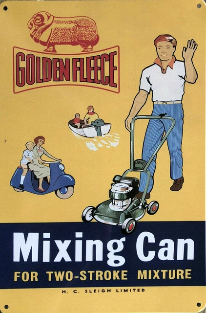 Golden Fleece Garage Rustic Look Vintage Tin Signs Man Cave Shed And Bar