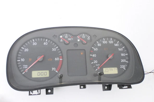 VW GOLF 4 Tachymètre Instrument Combiné 259.000km 1J0919860 1,4 16V ...