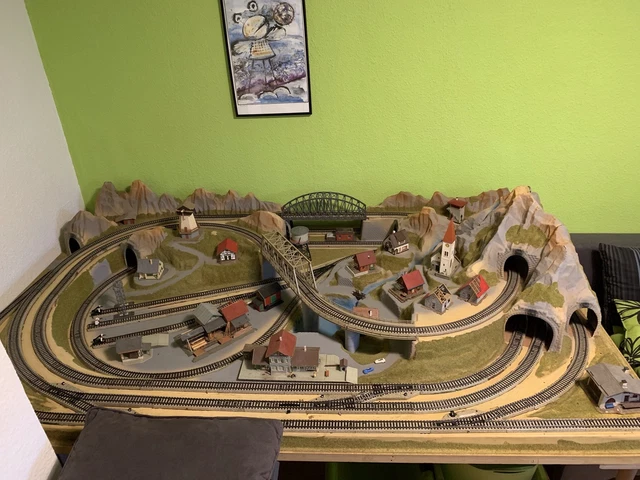 NOCH ANLAGE FERTIGGELÄNDE Mittenwald 200x120cm Märklin H0 Digital mfx M ...