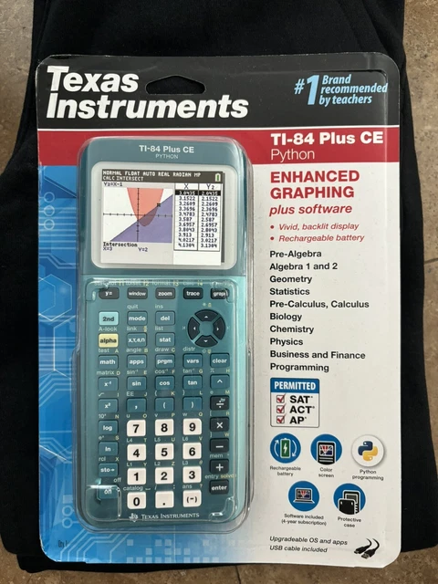 TEXAS INSTRUMENTS TI-84 Plus CE Python Color Graphing Calculator ...
