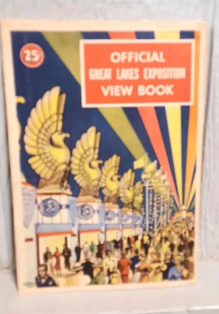 VINTAGE 1936 OFFICIAL Great Lakes Exposition View Book Cleveland Ohio ...