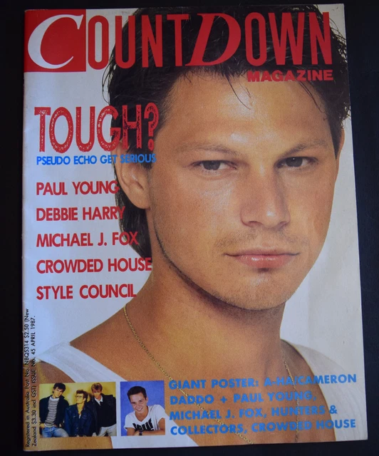 COUNTDOWN VINTAGE AUSSIE Pop Rock Magazine - April 1987 $80.00 ...