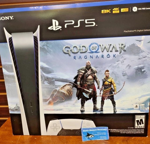 SONY PLAYSTATION 5 PS5 Digital Edition God of War Ragnarok Bundle $489. ...
