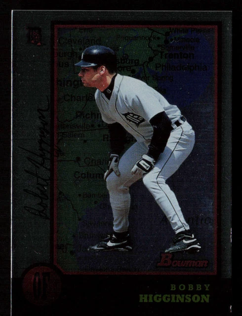 CARTE DE BASEBALL 1998 Bowman International Bobby Higginson #255 ...