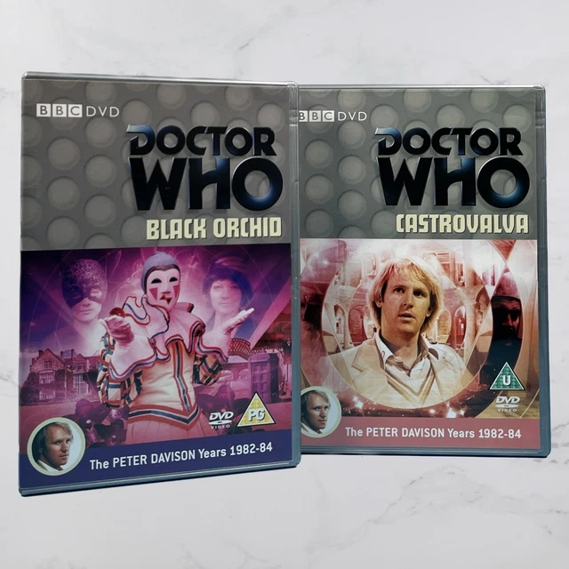 DOCTOR WHO BLACK Orchid Castrovalva DVD Set Peter Davison Years 1982-84 ...