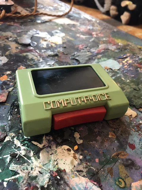 VINTAGE JAPANESE TOY Comput-A-Dice Battery Operated Handheld Game By ...