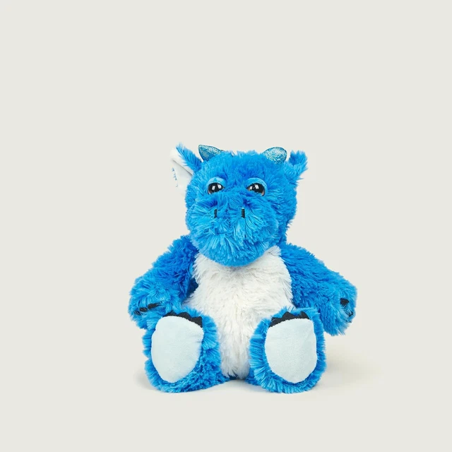 WEIGHTED BLUE DRAGON Warmies, Microwavable Wheat Bag, Lavender Scent ...