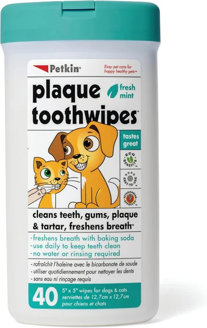 PET TOOTHWIPES, 40 Count $32.26 - PicClick AU