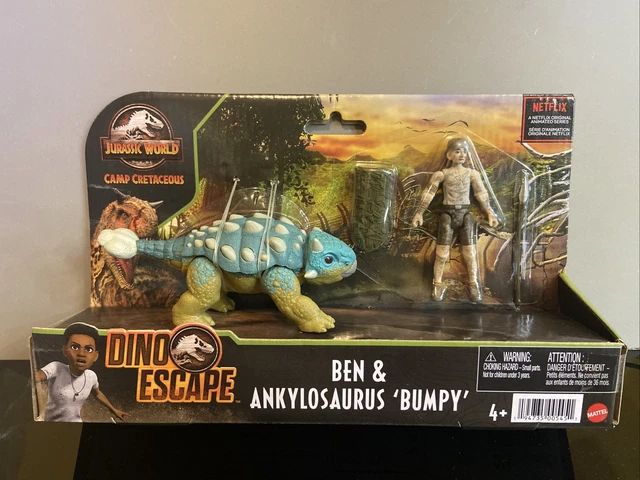 JURASSIC WORLD CAMP Cretaceous Ben & Ankylosaurus Bumpy New EUR 64,60 ...