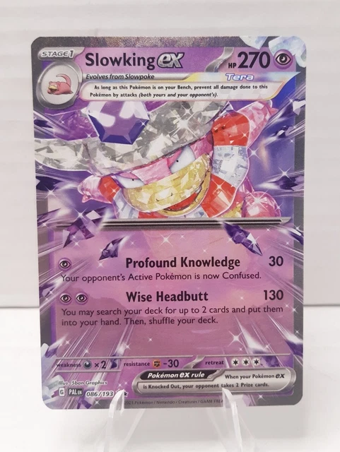 POKEMON CARD SLOWKING EX 086/193 Ultra Rare Paldea Evolved Near Mint $4 ...