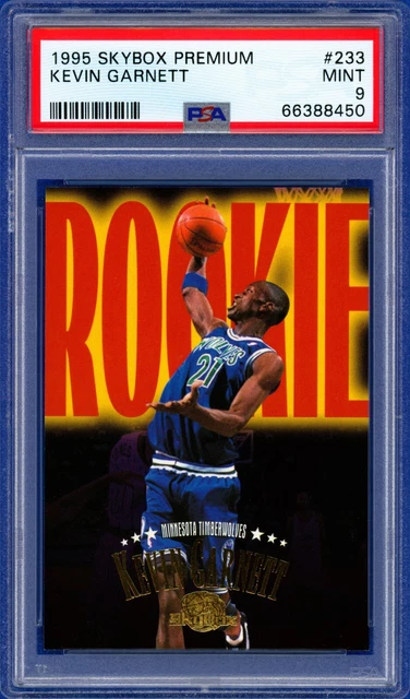 1995 SKYBOX PREMIUM #233 Kevin Garnett recrue PSA 9 RC Minnesota ...