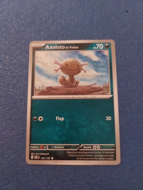 CARTE CARD POKÉMON pokemon Axoloto De Paldea 127 197 🇫🇷 EUR 2,99 - PicClick FR