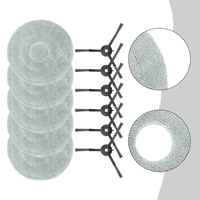 COMPLETE MOP CLOTHS and Side Brushes Set for Trouver E30 For Aqua ...