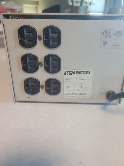 PREOWNED- SENTREX POWER Conditioner PCLC-650 120VAC 5.4A 0.65KVA 60Hz ...