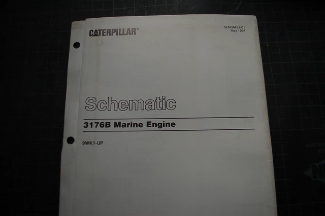 CATERPILLAR 3176B MOTOR Eléctrico Cableado Diagrama Esquema Servicio ...