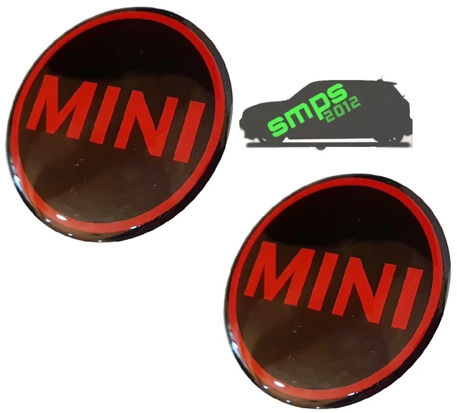 MINI R56 GEN 2 Gel Badge Logo Autocollant Noir & Rouge EUR 25,75 ...