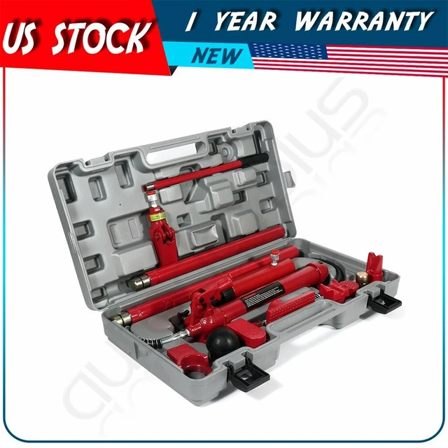10 TON PORTA Power Hydraulic Jack Body Frame Repair Kits Auto Shop Tool ...