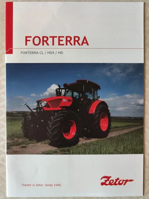 TRACTEUR ZETOR FORTERRA Prospectus Tractor Brochure Traktor Prospekt EUR 6,00 - PicClick FR