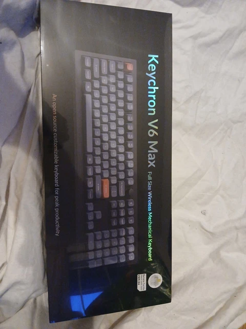 KEYCHRON V6 MAX Full Size Wireless Mechanical Keyboard £83.92 - PicClick UK