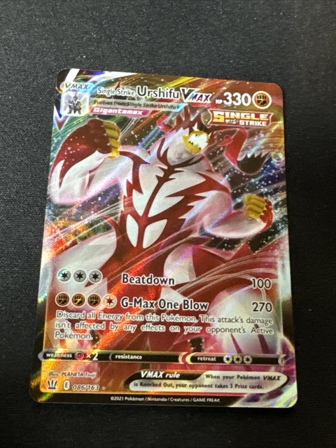 POKÉMON TCG SINGLE Strike Urshifu VMAX Sword & Shield - Battle Styles ...