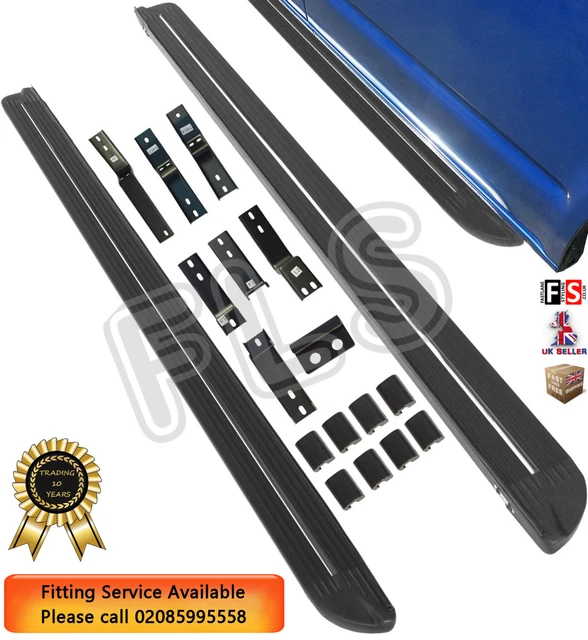 VW T5 T6 Transporter Side Steps Bars Board Running Board Short Wheel ...