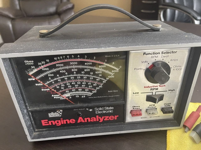 VINTAGE SEARS MODEL 161.214230 Solid State Electronic Engine Analyzer ...