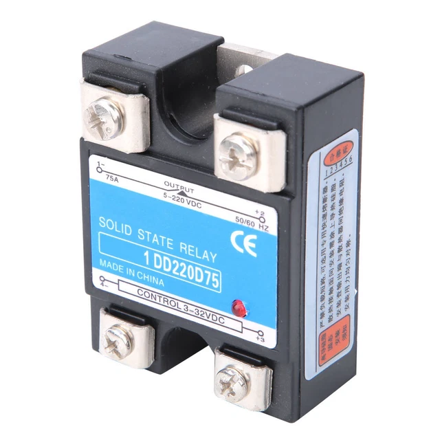 SOLID STATE RELAY DC DC SSR Input 3-32VDC Load 5-220VDC Control Relay ...