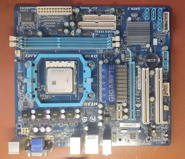 GIGABYTE GA-78LMT-S2 AMD Socket AM3+ Motherboard & AMD Phenom 2 x4 CPU £31.92 - PicClick UK